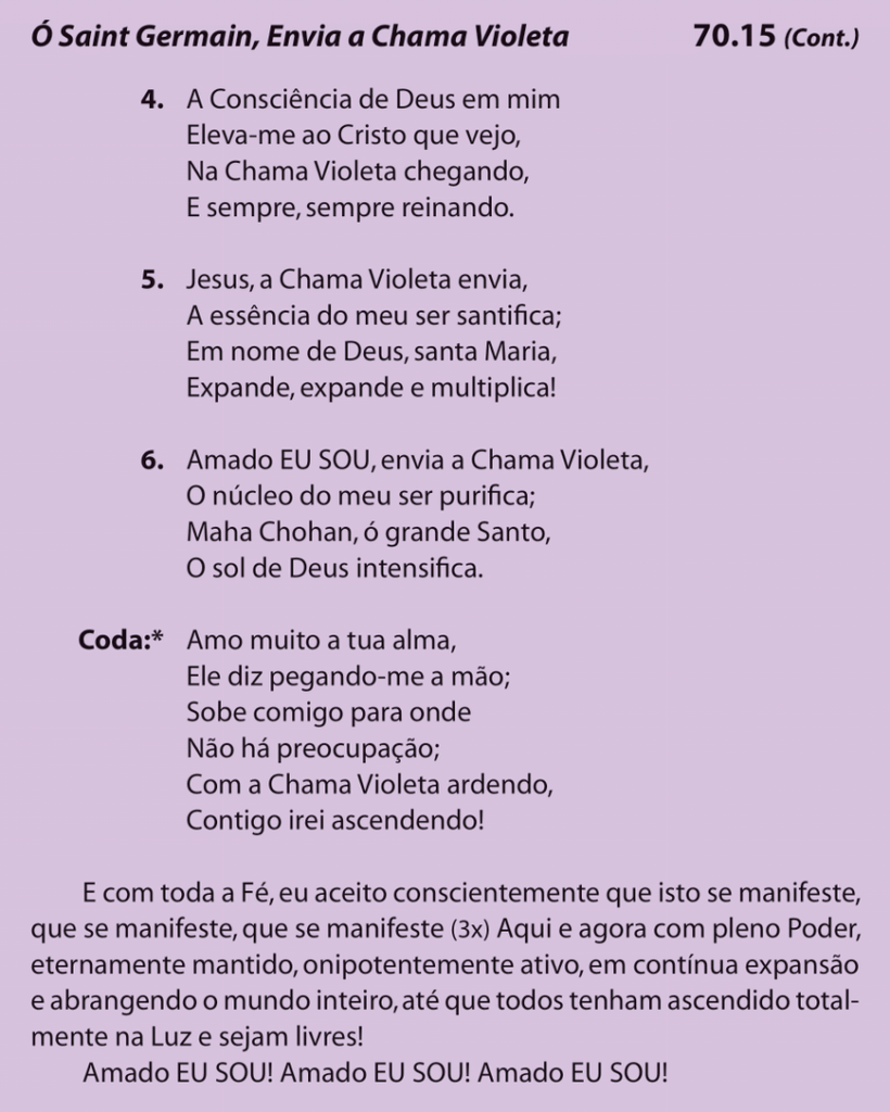 Decretos Raio Violeta da Transmutação – Summit Lighthouse do Brasil